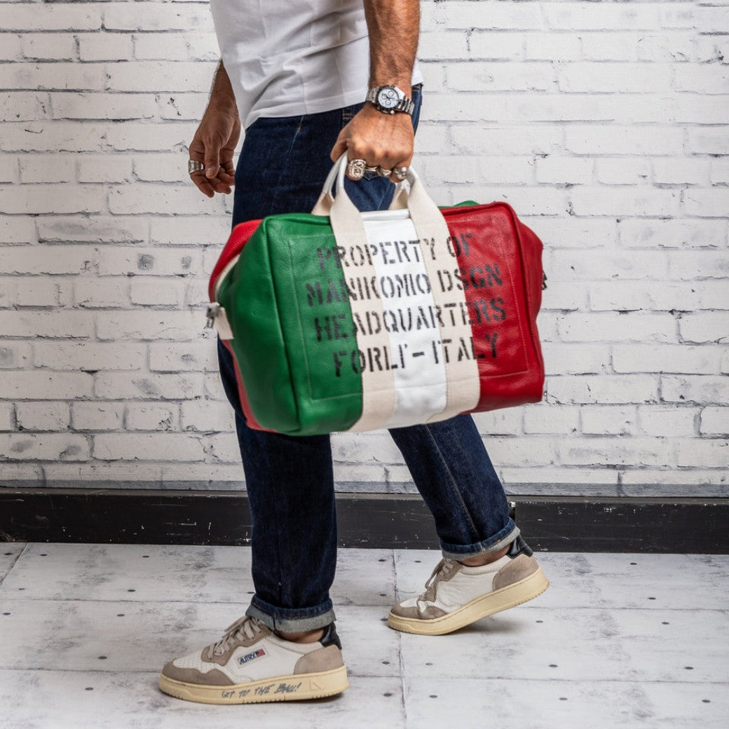 [公式]【MANIKOMIO DSGN】"38" / ITALIAN FLAG LEATHER – Zen Style