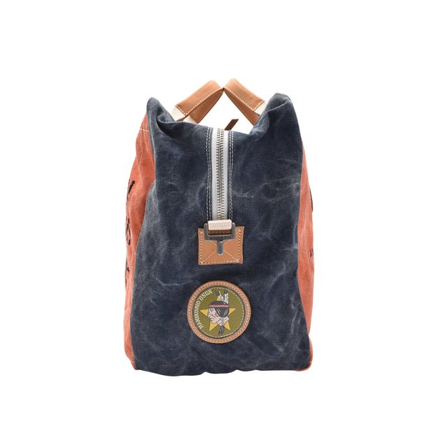 [公式]【MANIKOMIO DSGN】 ICON PATCH / HERITAGE OLONA COTTON ORANGE/NAVY ...
